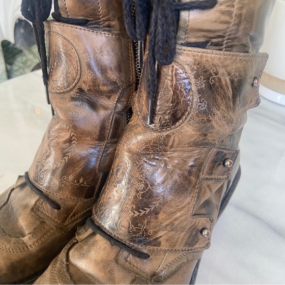 Vintage | Shoes | Vintage Dkode 200s English Leather Boots Kitten Heel ...